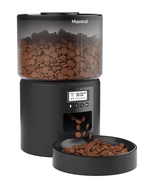 Automatic Cat Feeder Flexible Schedule Timer6 Mealsday1 12 Portions