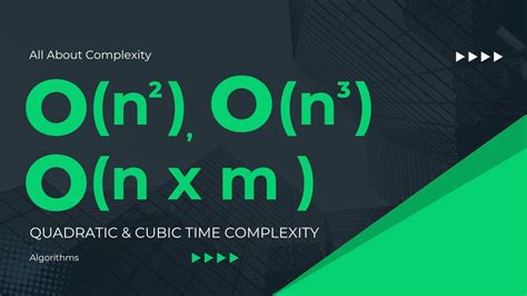 Quadratic And Cubic Time Complexity On2 Onm On3 Youtube