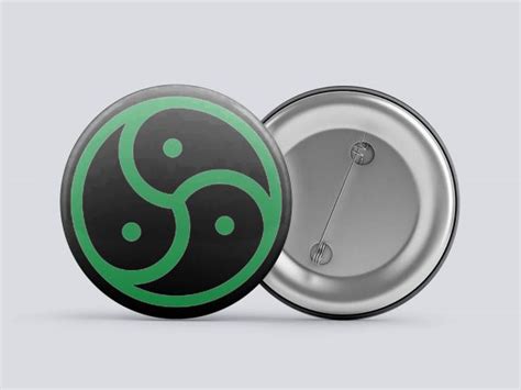 BDSM Kink Symbol Button Explore Sex Talk