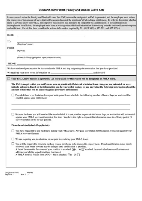 Fmla Forms And Templates Free To Download In Pdf