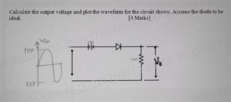 Solved Calculate The Output Voltage And Plot The Waveform