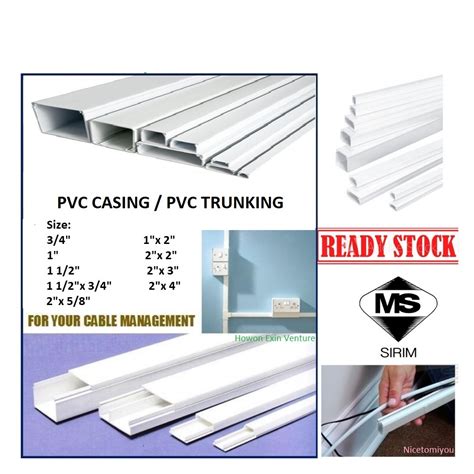 6ft Pvc Wiring Casing Electrical Casing Pvc Trunking Wire Casing