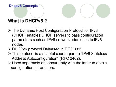 Ppt Ipv6 Dhcp Powerpoint Presentation Free Download Id 1270462