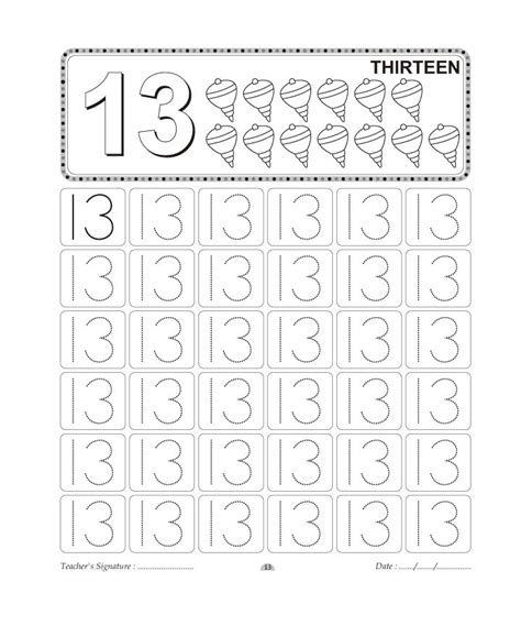 Unique Tracing Number 13 Money Worksheets For Grade 1
