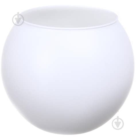 ᐉ Ваза стеклянная Soft шар 16 см белая • Купить в Киеве Украине • Лучшая цена в Эпицентр К