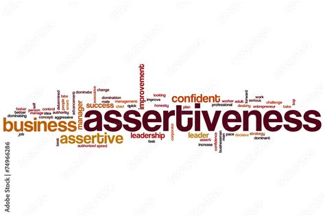 Assertiveness Word Cloud Stock Illustration Adobe Stock