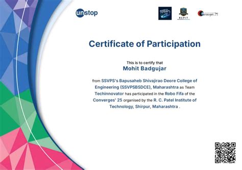 Robofifa Robotics Techinnovator Mohit Badgujar