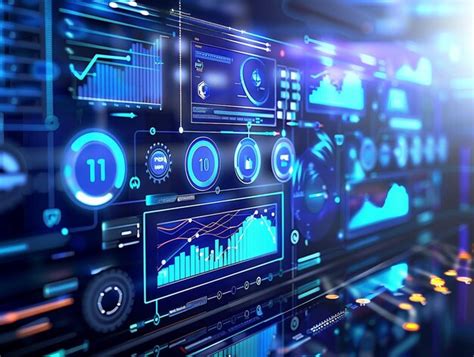 Hightech Digital Interface With Streamlined Business Process Visuals Premium Ai Generated Image