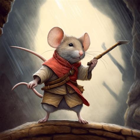 Premium Ai Image A Warrior Mouse In Armor