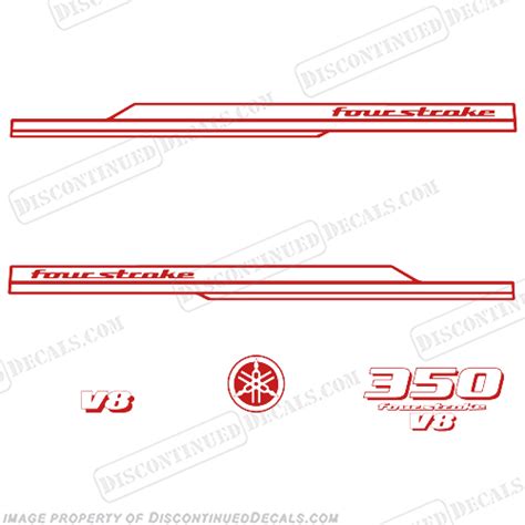 Yamaha 350hp V8 Decal Kit Any Color 2008 Partial Kit