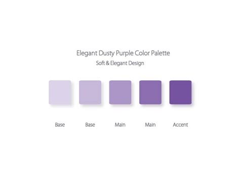 Elegant Muted Purple Color Palette For Branding Instagram Canva And