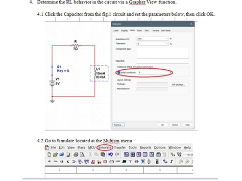 4 Determine The Rl Behavior In The Circuit Via A