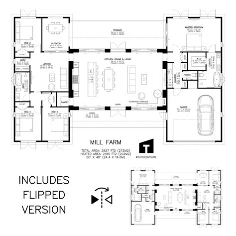 Best 13 The Ultimate Barndominium Floor Plan 3 4 Bed 25 Bath 2 Story