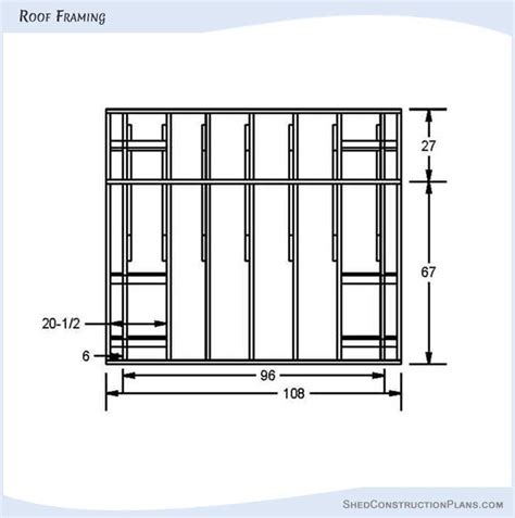 6×8 Saltbox Shed Plans Blueprints