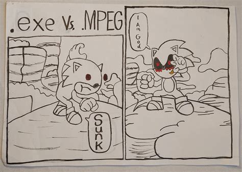 Sonic Exe Vs Sunky Mpeg By Bruotaku On Deviantart