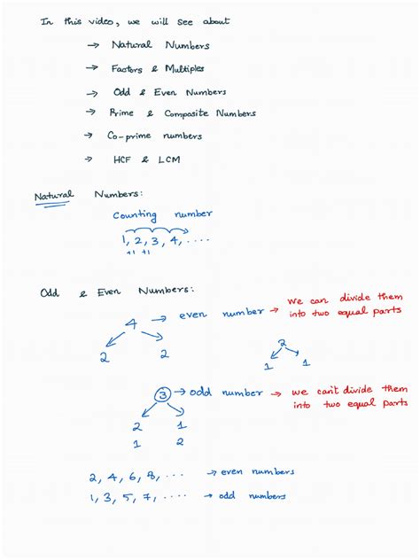 number systems notes pdf