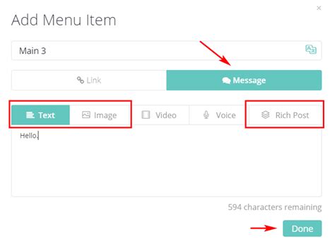 creating wechat submenu items sinorbis