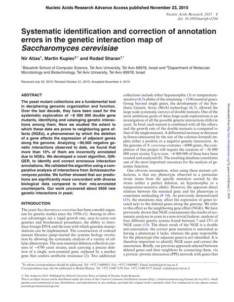 Pdf Systematic Identification And Correction Of Annotation Errors In