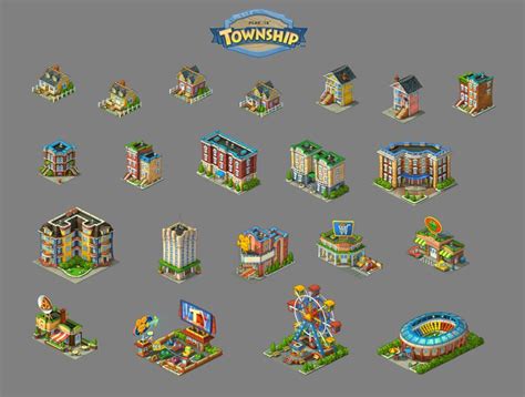Township Buildings For Social Game