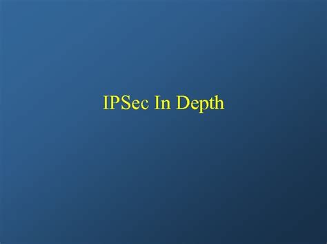 Ipsec In Depth Encapsulated Security Payload Esp