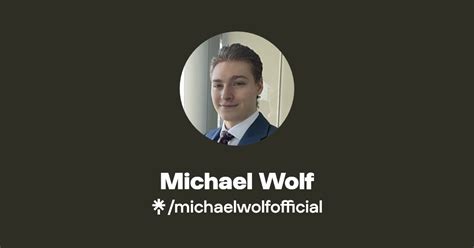 Michael Wolf Instagram Facebook Tiktok Linktree