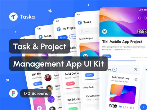 taska task and project management app ui kit by sobakhul munir siroj on