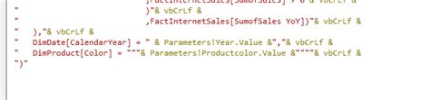 using traditional ssrs parameterized reports against a analysis