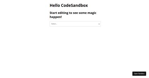 React Dropdown Select Codesandbox React Dropdown Select Codesandbox