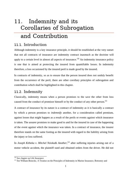 Subrogation Pdf Insurance Indemnity Subrogation Pdf Insurance Indemnity