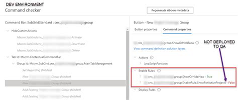 removing your command bar unmanaged active layer in model driven apps