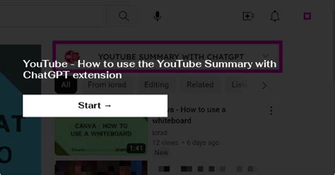 Youtube How To Use The Youtube Summary With Chatgpt Extension