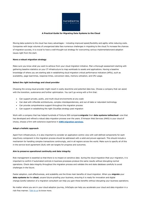 PPT A Guide To Migrating Data Systems To Cloud PowerPoint Presentation ID
