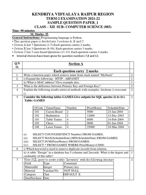 cs sample papers raipur region pdf computer network network topology