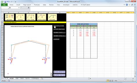 ExcelFEM 2D For Excel 2007 Excel 2010