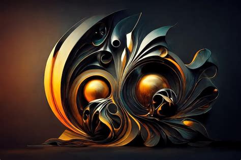 Premium Photo Abstract Illustrations In The Form Of Geometric Triangles And Polygons Creating