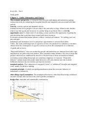 ECON 202 Test 1 Study Guide Docx Econ 202 Test 1 Study Guide Chapter 1 Limits