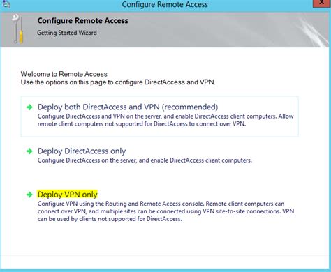 Configure Remote Access Wizard Deploy Vpn Only Windows Server 2012 R2