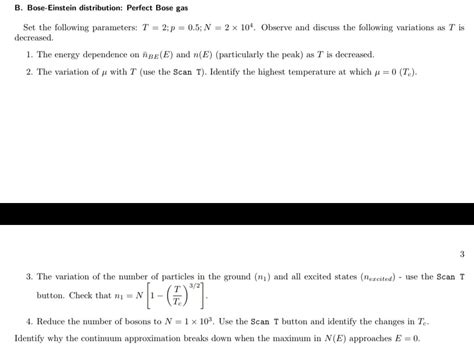 B Bose Einstein Distribution Perfect Bose Gas 2 P