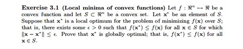 Solved Local Minima Of Convex Functions Let F Rn R Be