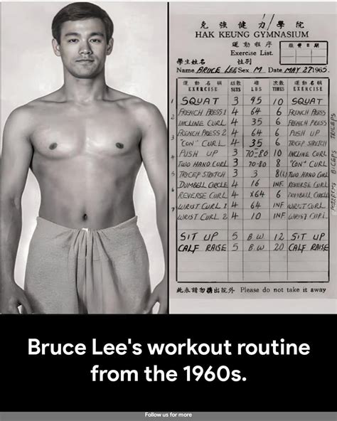Drama Bruce Lees Workout Routine Form The 1960s Follow Drama Clips