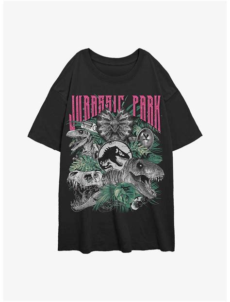 Jurassic Park Iconic Dinosaurs Girls Oversized T Shirt Hot Topic