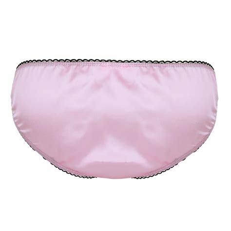 Billionm Mens Lingerie Open Front Gay Penis Ring Soft Satin Low Rise
