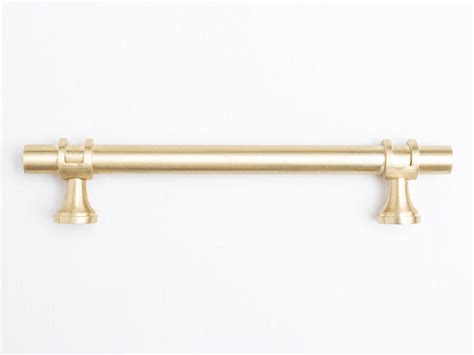 Buy Solid Satin Brass Knurled Pull Handles And Knobs Brass Bee