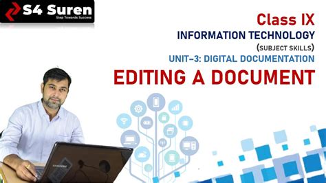 Ch 5 Editing A Document Unit3 Digital Documentation Class Ix It 402 Youtube