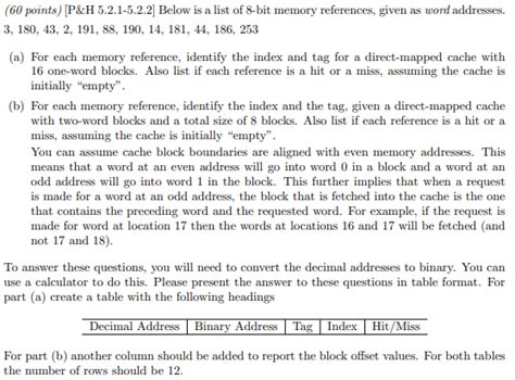 Solved 60 Points Pandh 521 522 Below Is A List Of 8 Bit