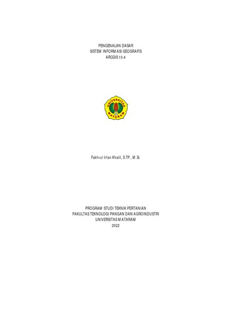 Tutorial Arcgis 10 4 Ta 2022 Pdf