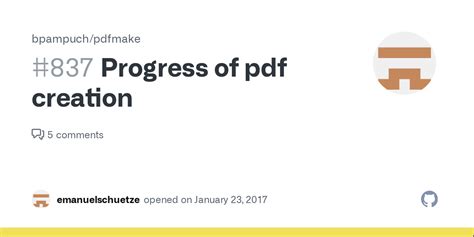 progress of pdf creation · issue 837 · bpampuch pdfmake · github