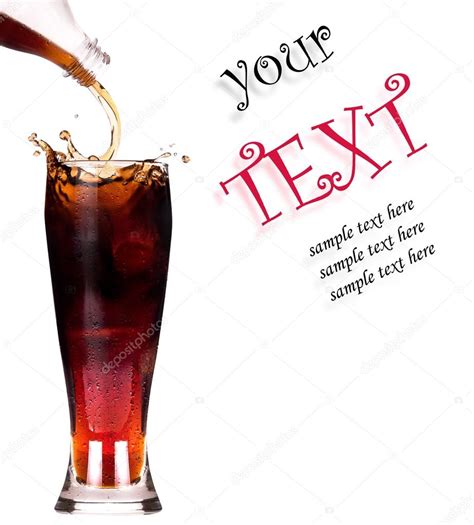 Fresh Coke Splash Background With Sample Text Stock Photo Boule1301 13489771