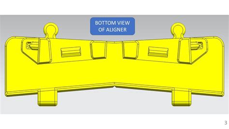 computer monitor alignment bracket original design cad line up