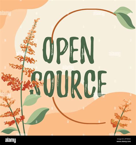 Writing Displaying Text Open Source Business Approach Contains The Source Code That Can Be